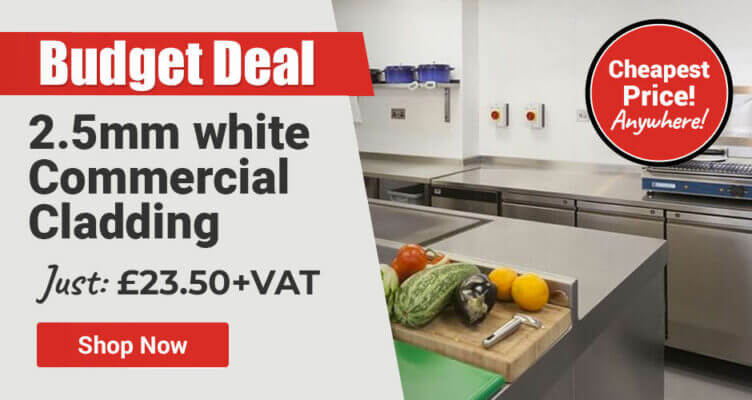 Hygienic Ceiling Planks 3mtr | 4mtr | 5mtr - Cladding Monkey